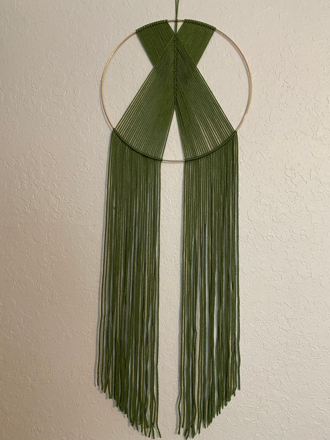 Handmade Army Green Macrame Dreamcatcher Boho Bohemian Decor - Etsy