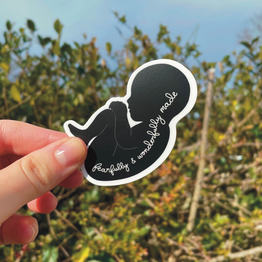 Pro Life Sticker 2x3in - Psalm 139:14 Sticker, Conservative Sticker ...