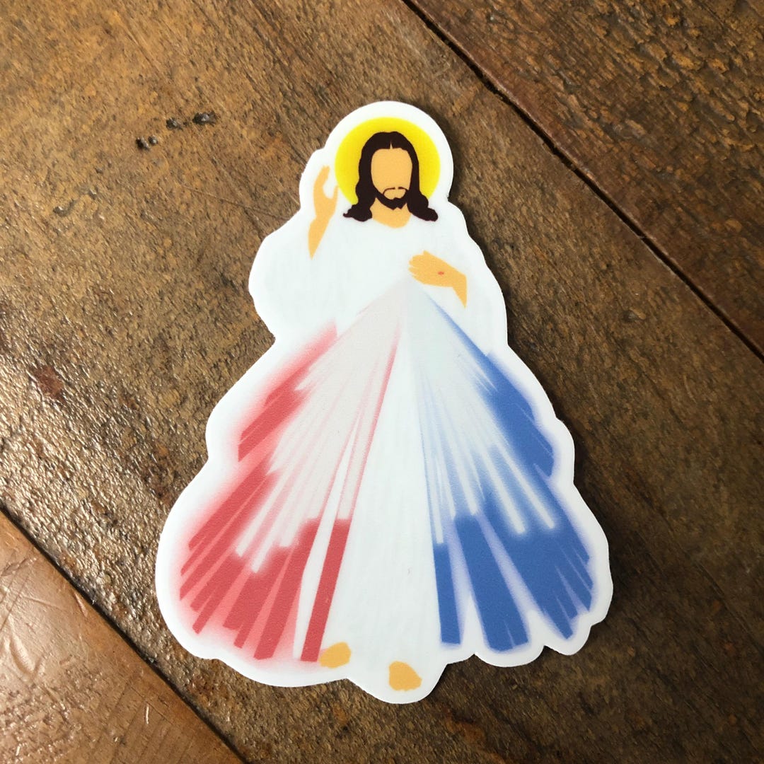 Divine Mercy Vinyl Sticker - Etsy