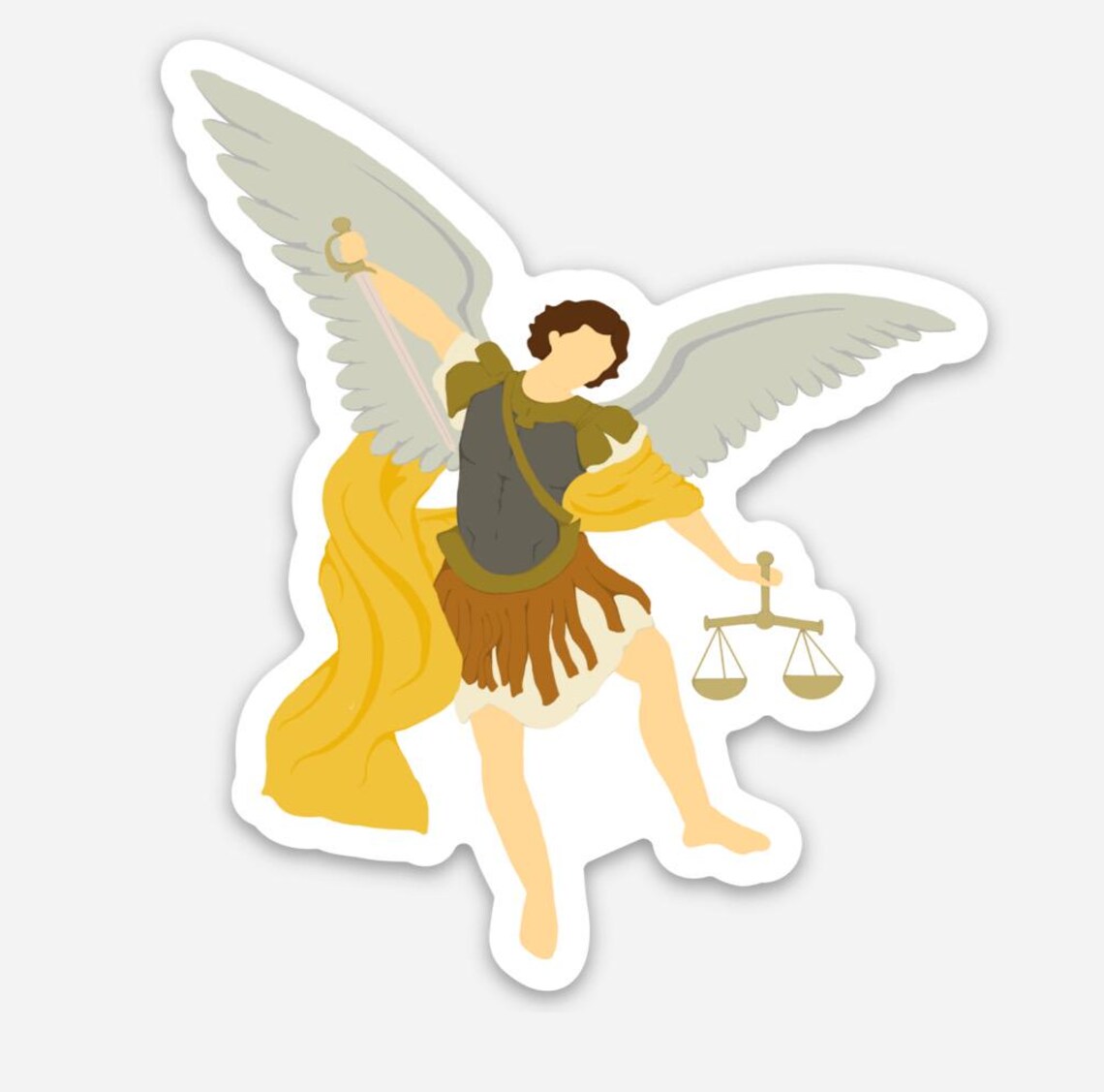 St. Michael Vinyl Sticker - Etsy