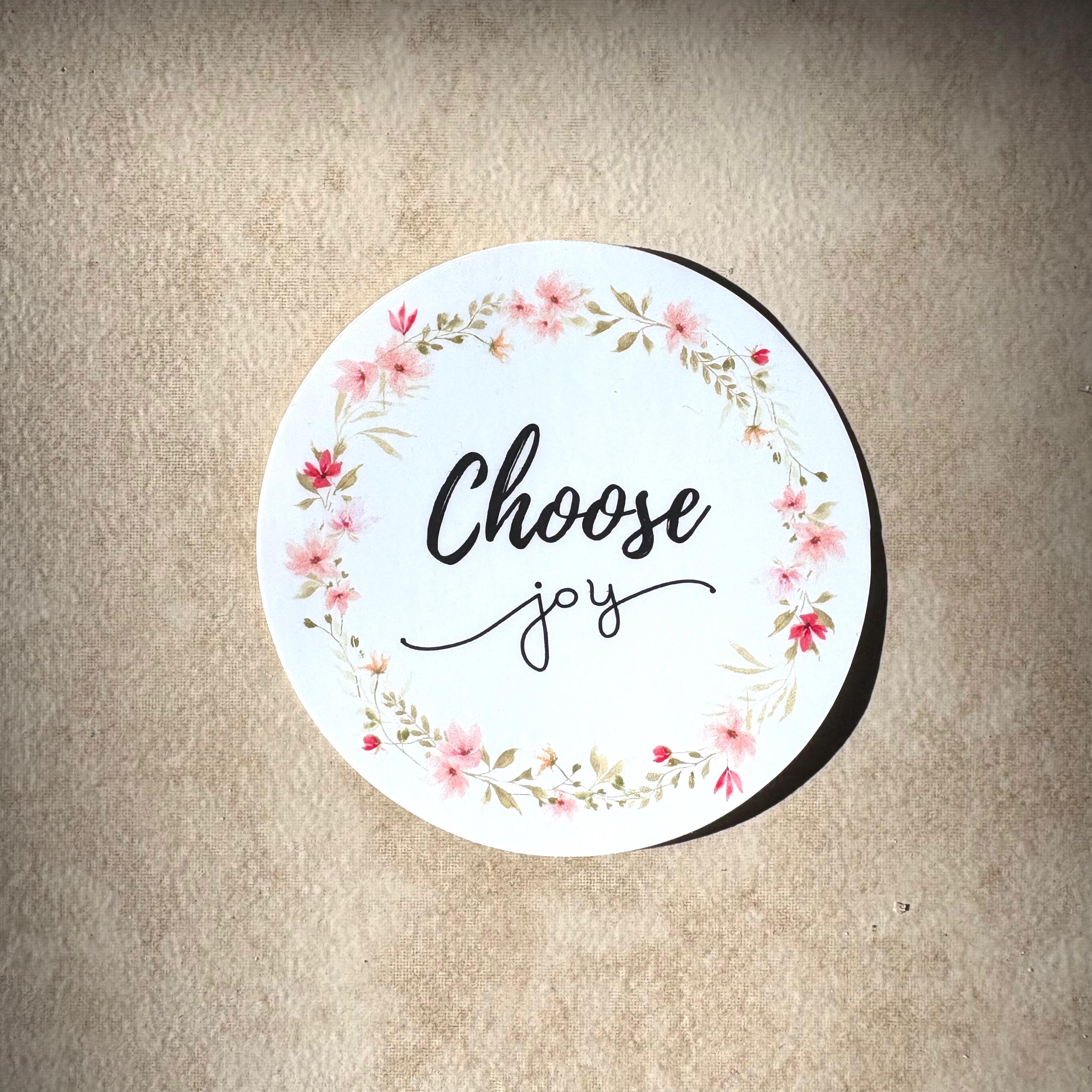 Choose Joy Vinyl Sticker - Etsy