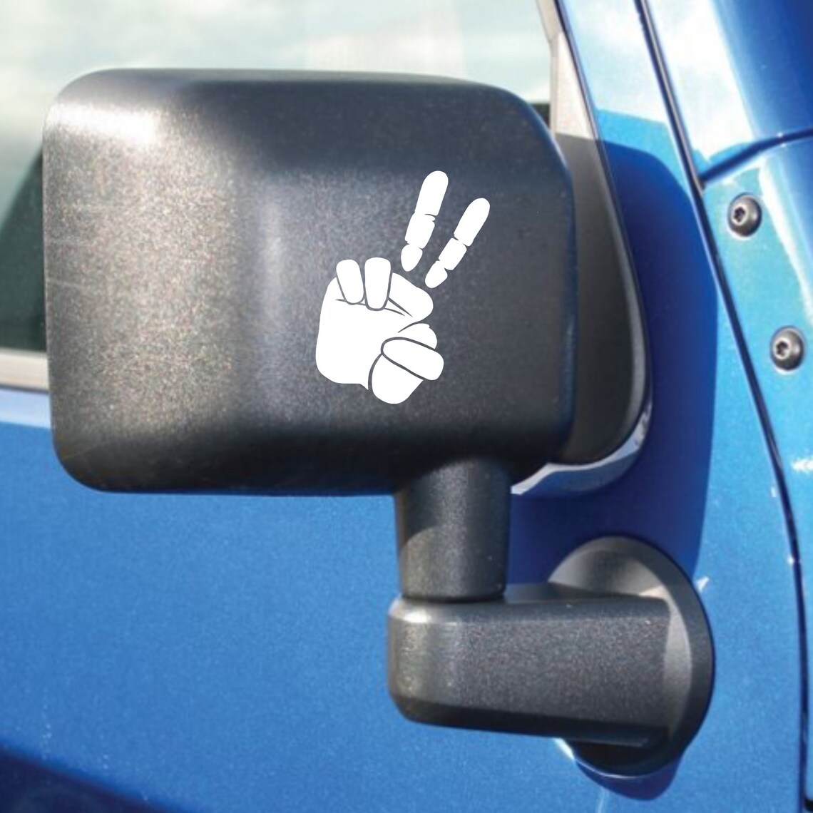 HOLOGRAPHIC and matte color Jeep wave and peace sign for | Etsy