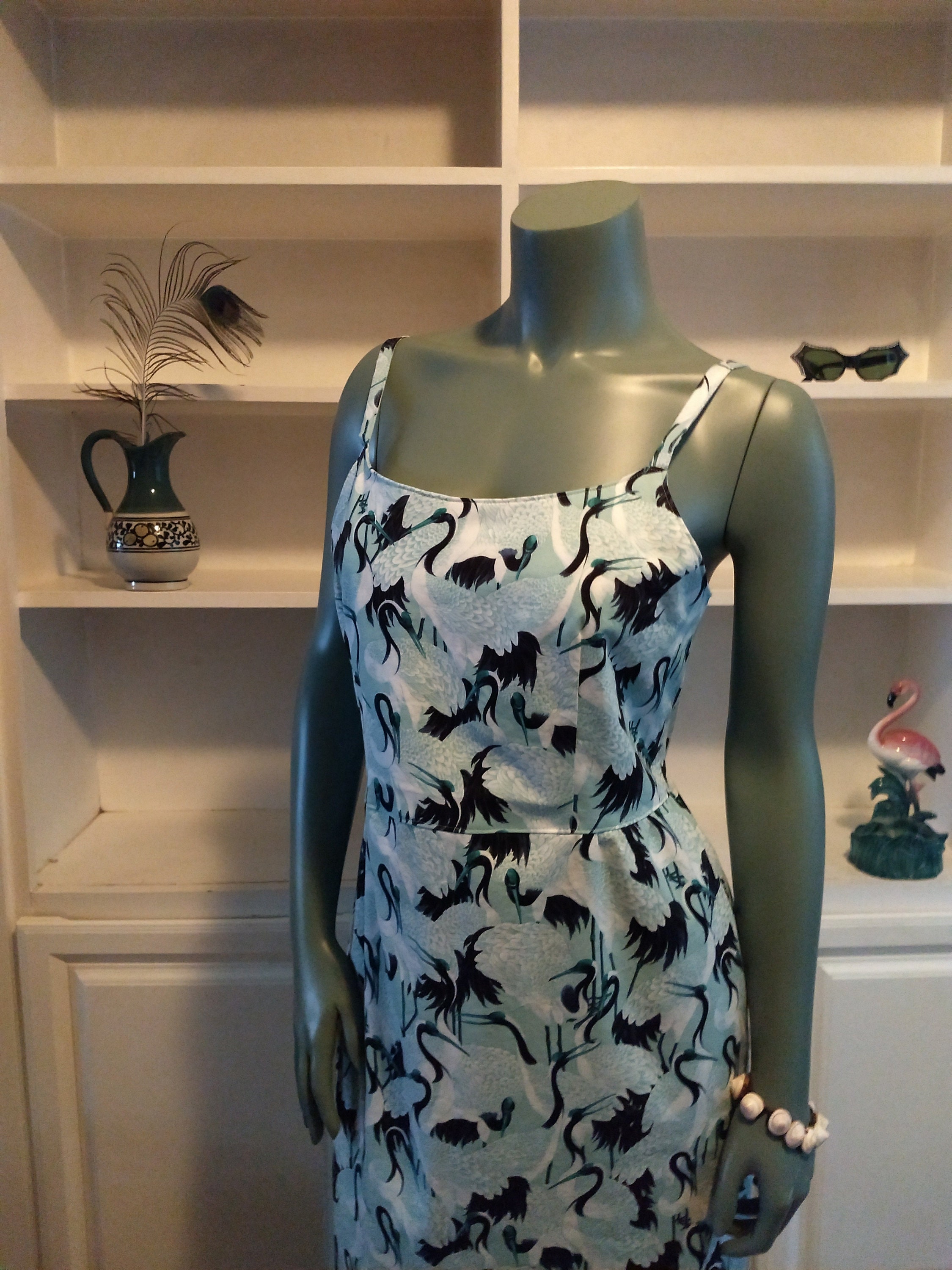 70's Retro Style Dress, Retro Sundress, Handmade Cotton Sundress - Etsy