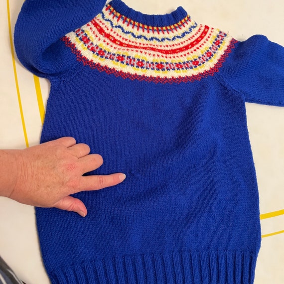 Vintage Child's Acrylic Sweater - Gem