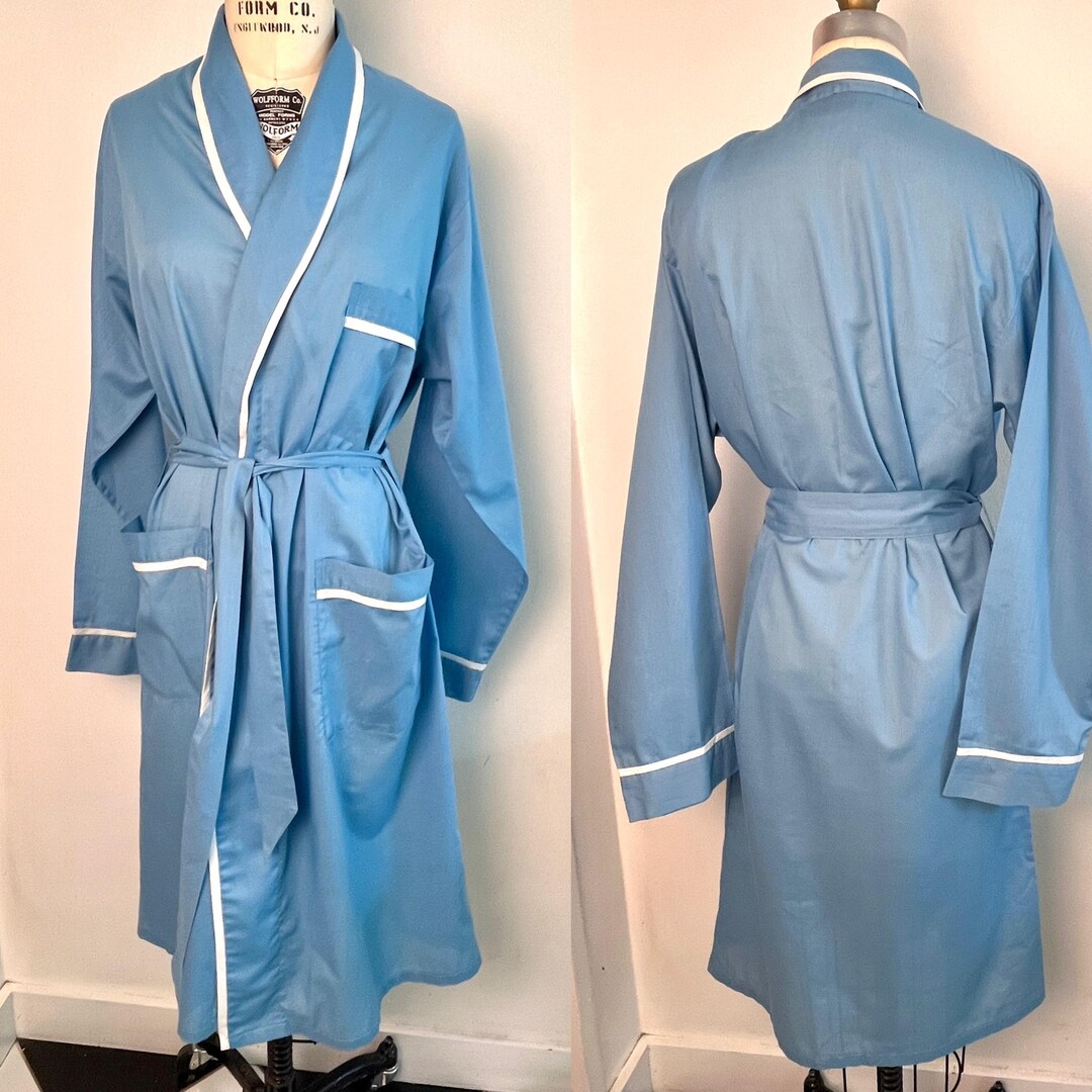 Sz. S 1960's Men's Belted Robe "the Diplomat" - Etsy