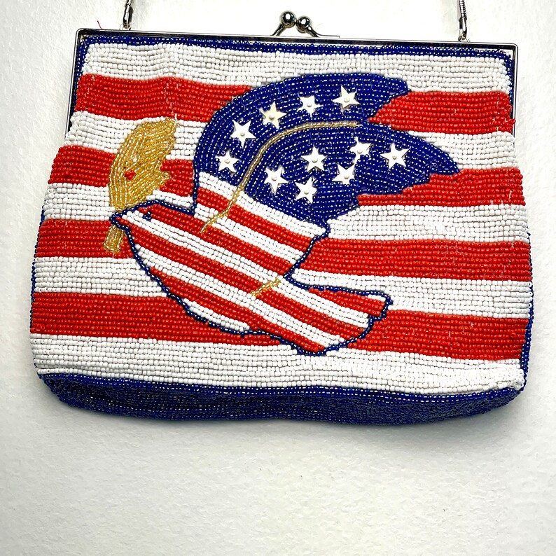 1960's Beaded Purse With Peace Dove - Etsy