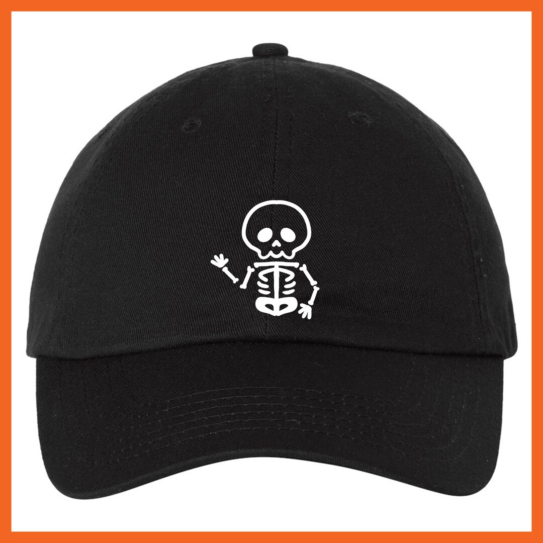 Skeleton - Halloween - Costume - Adjustable Embroidered Baseball Cap ...