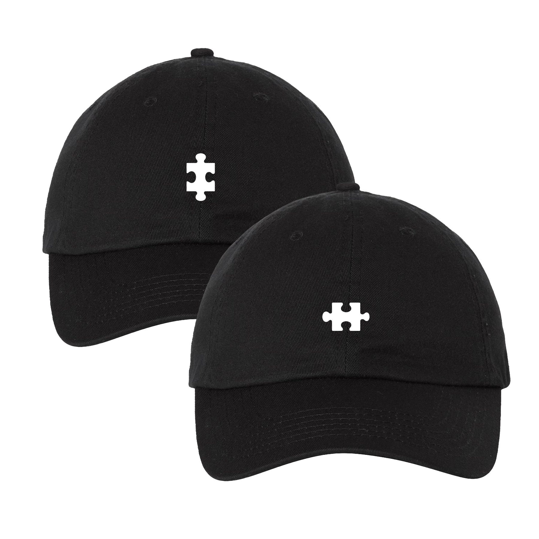 Horizontal & Vertical Couple's Puzzle Piece Hat Matching - Etsy
