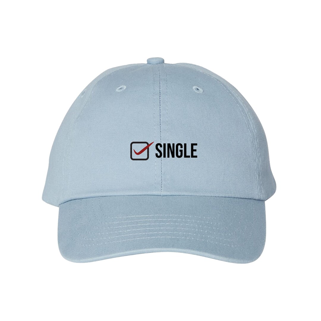 Single - Check Mark - Adjustable Embroidered Baseball Cap - Multiple ...