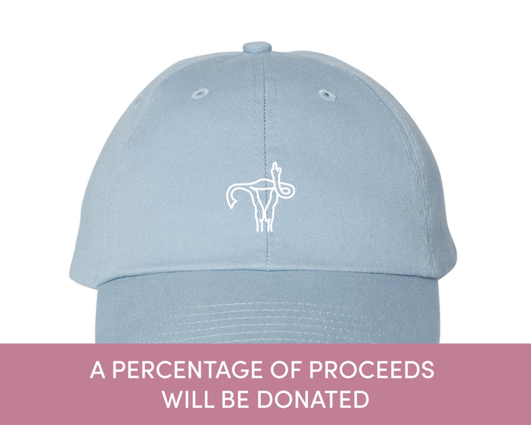 Uterus With Middle Finger Hat - Empowerment - Adjustable Embroidered ...