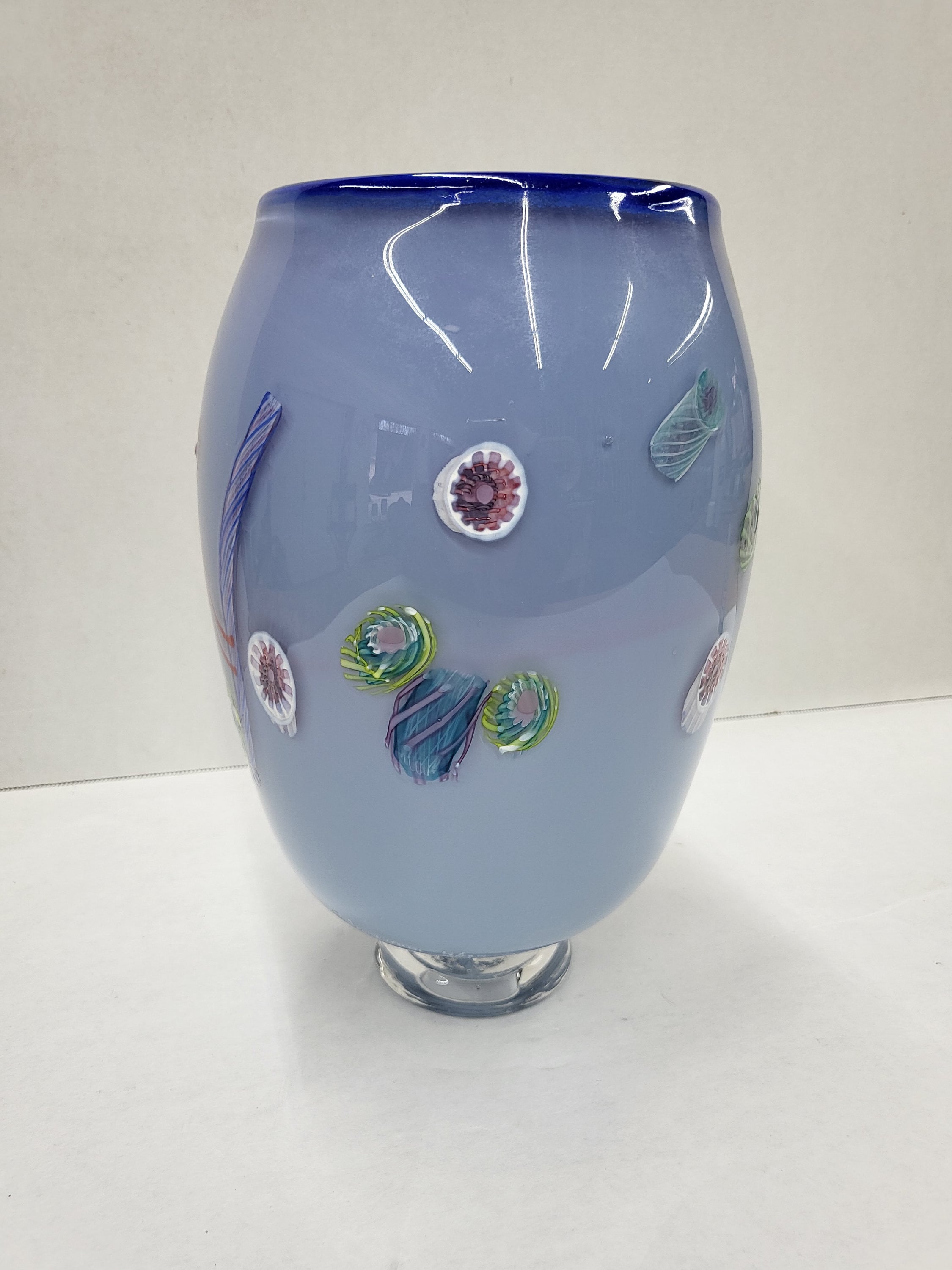 John Silverman Signed Glass Vase | Silverman Handblown Glass | Glass ...