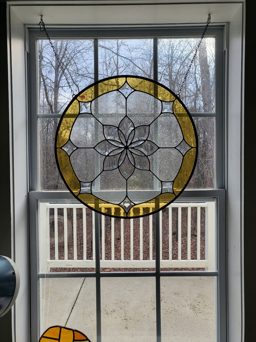 Simple Yellow Panel With Bevels | Minimalist Stained Glass | Minimalist ...