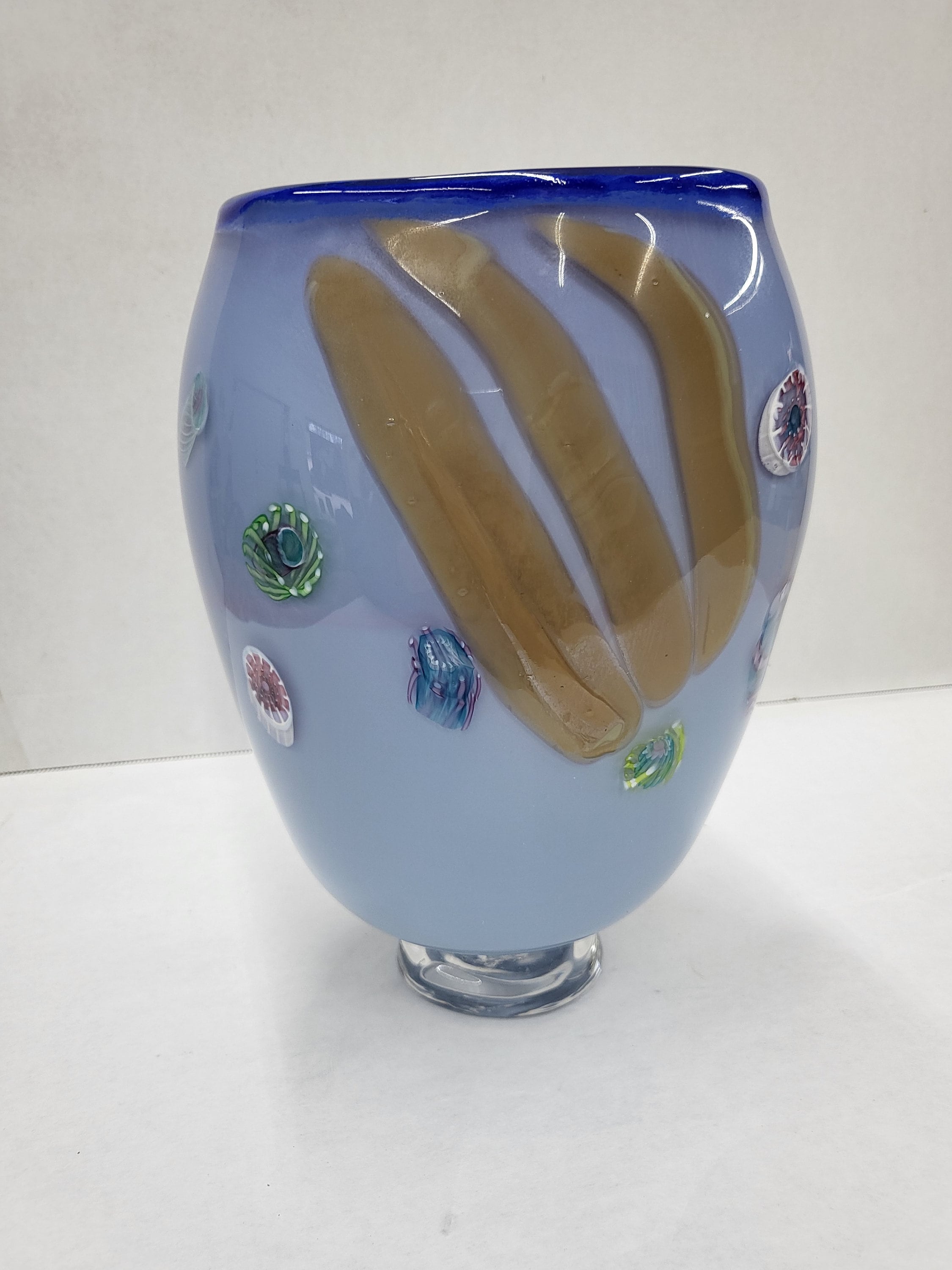 John Silverman Signed Glass Vase | Silverman Handblown Glass | Glass ...