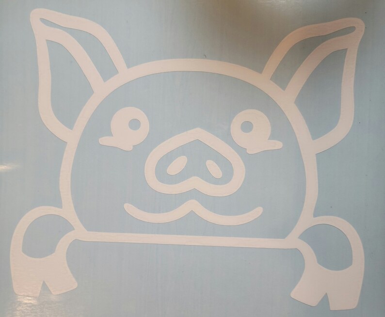 Pig Decal Pig Sticker Piggy Vinyl Decal Car Sticker Window Decals Pig ...