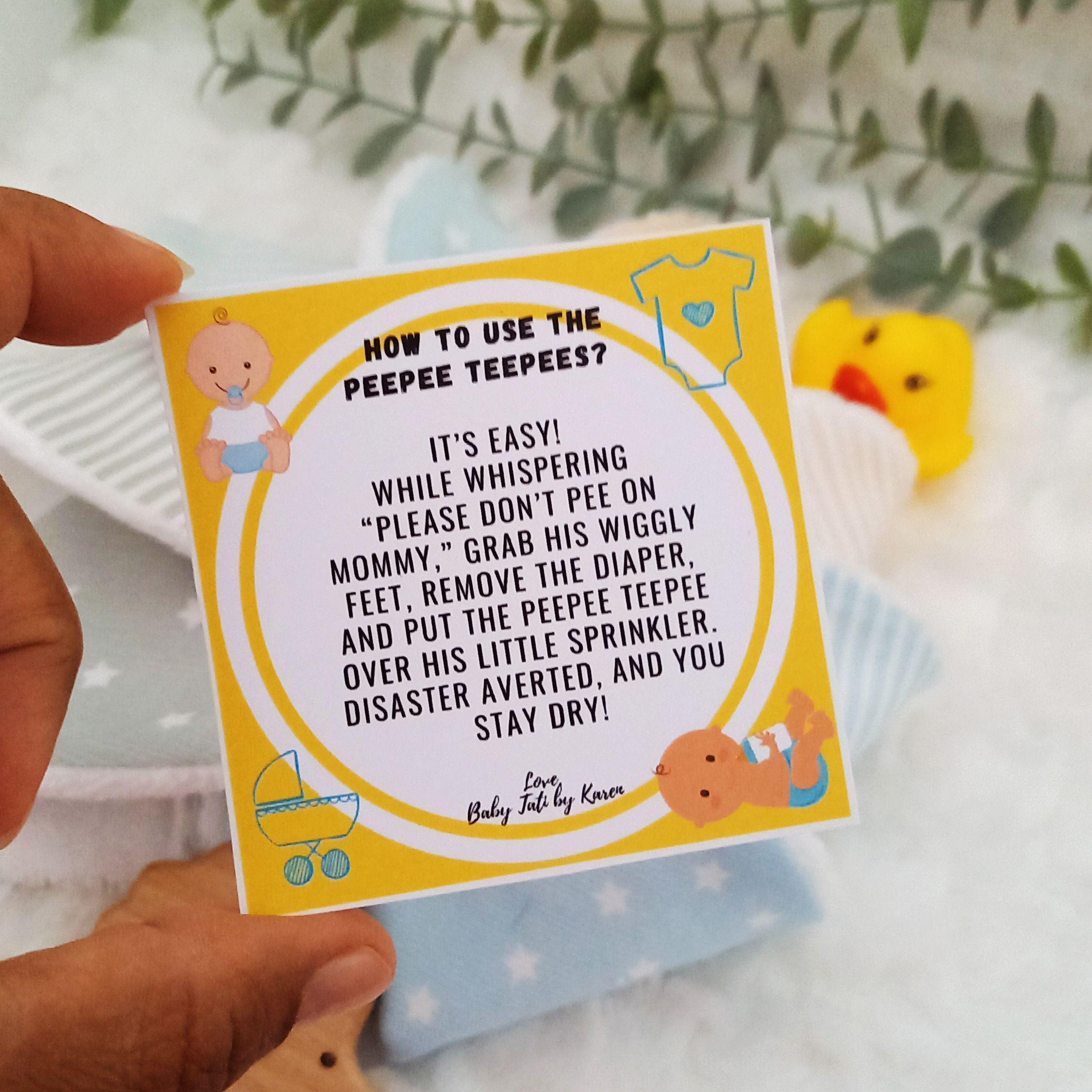 Rainbow Pee Pee Teepees for Newborn, Peepee Boy, Pee Protector for Baby ...