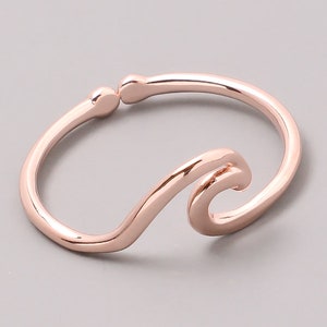 Wave Ring Gold Wave Ring Silver Wave Ring Rose Gold Wave - Etsy