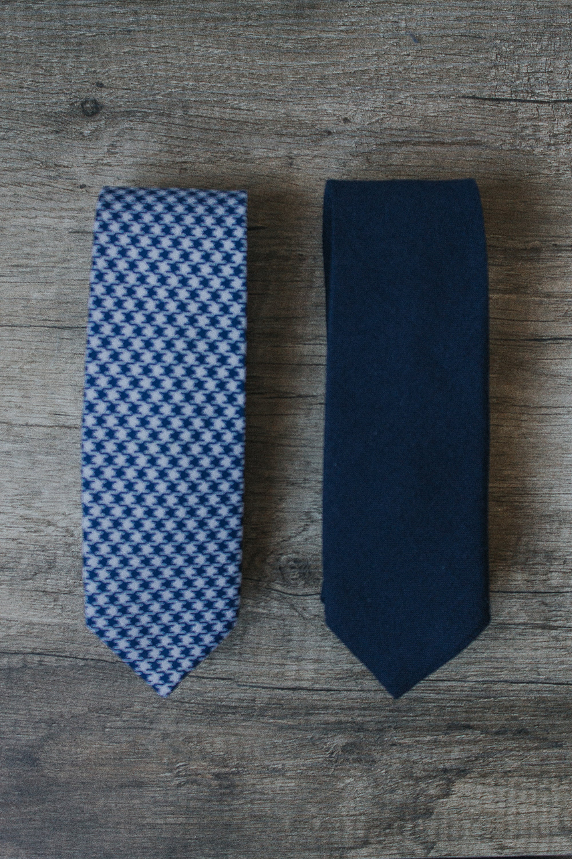 Navy Blue Chess Texture Tie, Handmade Tie, Slim Tie, Groomsmen Necktie ...