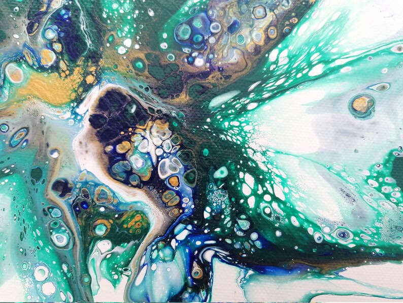 Green Painting Emerald Artwork Original Art Acrylic Painting - Etsy