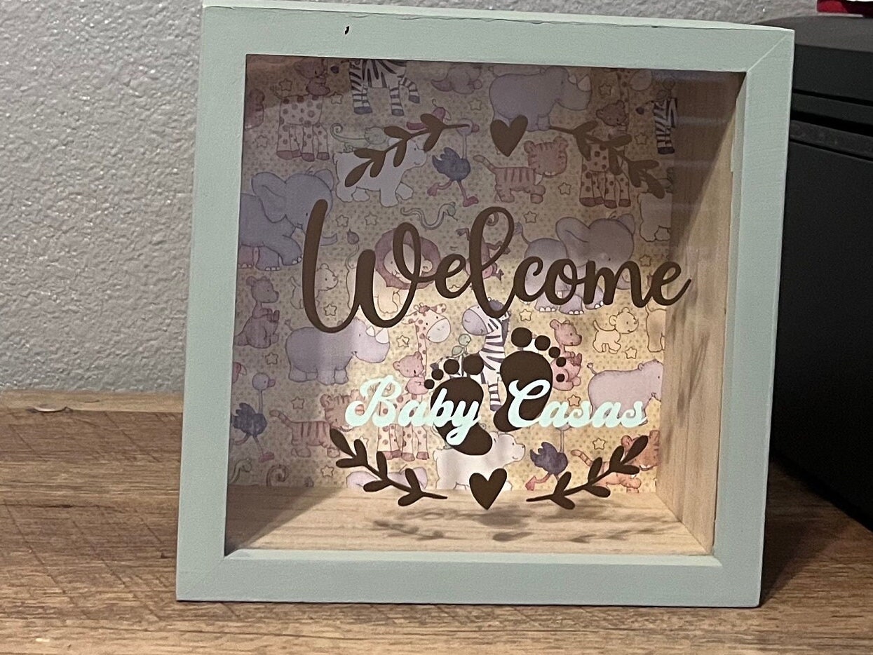 Personalized Shadow Box Piggy Banks - Etsy