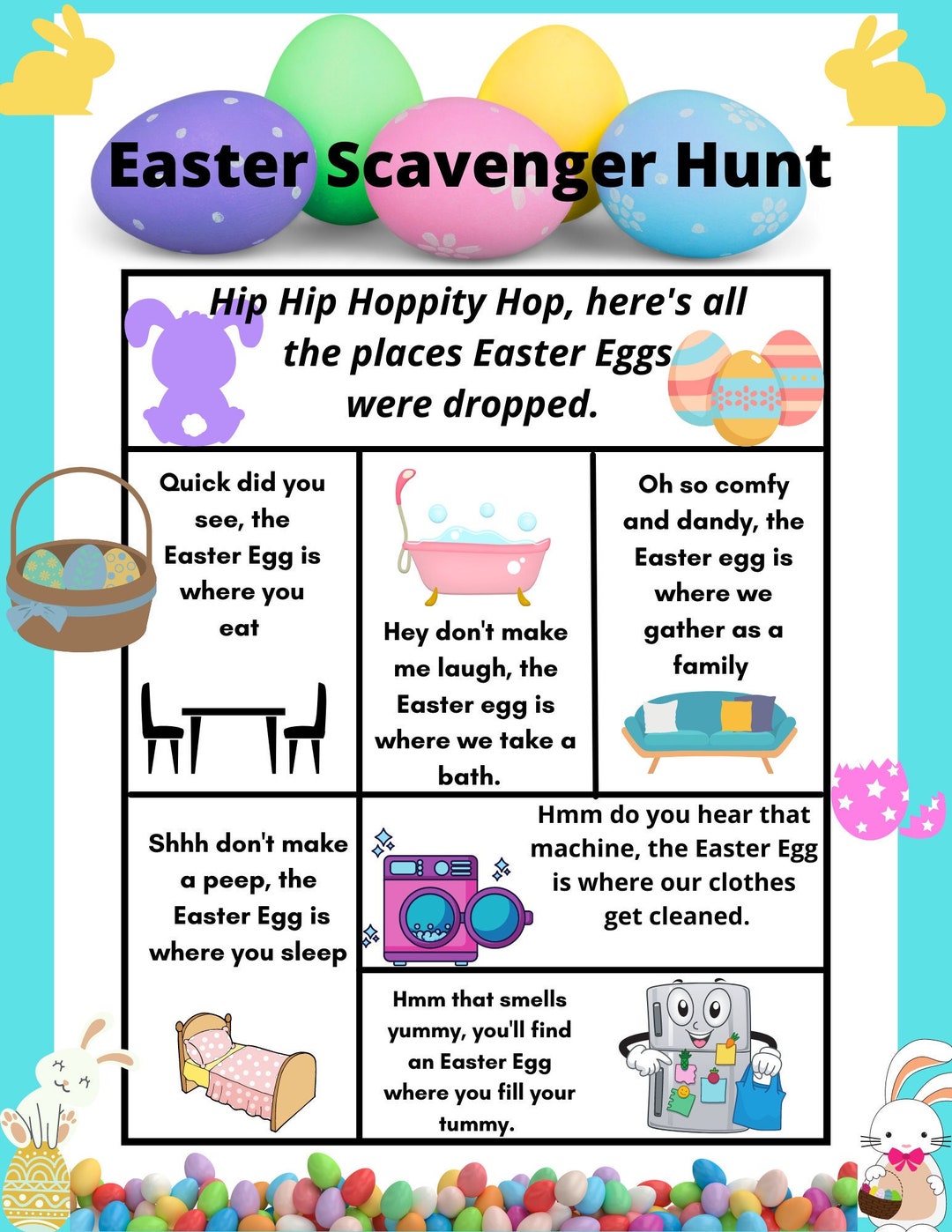 Easter Egg Scavenger Hunt - Etsy