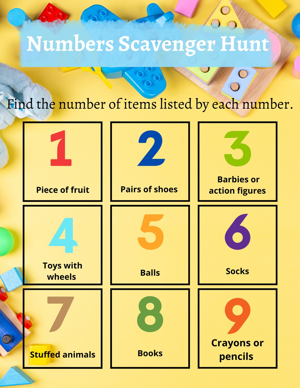 Indoor Scavenger Hunt & Activity Sheets - Etsy