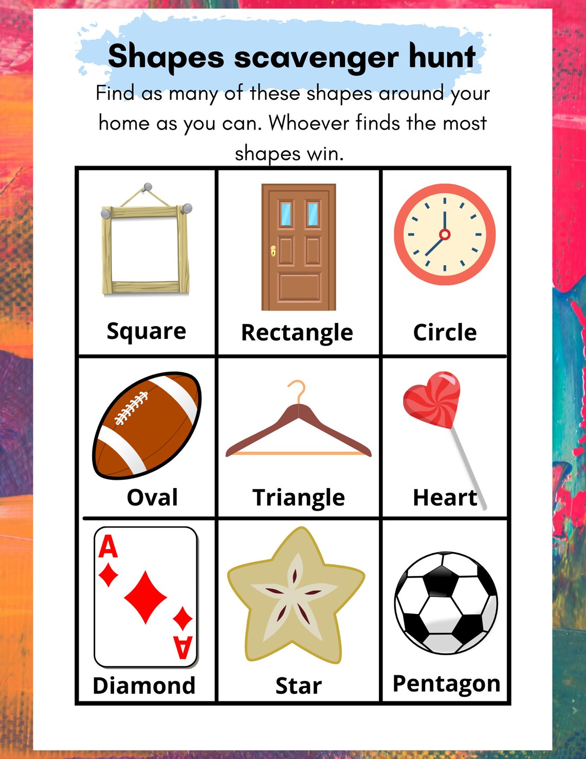 Indoor Scavenger Hunt & Activity Sheets - Etsy