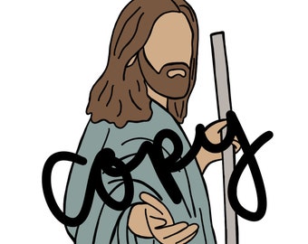 Sacred Heart of Jesus Faceless Drawing DIGITAL PRINT - Etsy