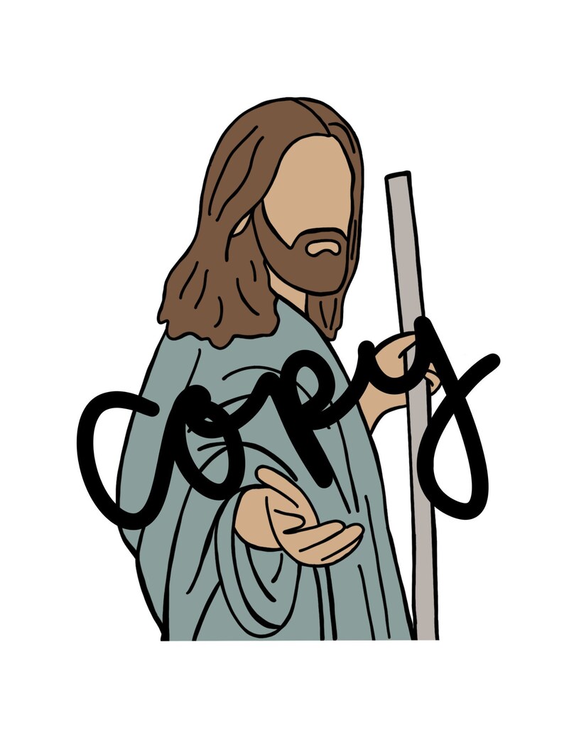 Jesus Faceless Drawing DIGITAL PRINT - Etsy