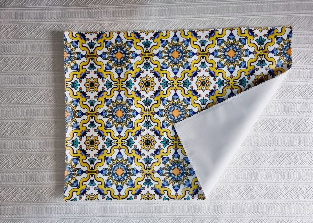 Italian Waterproof Placemats for Al Fresco Dining - Easy-clean Tablemat ...