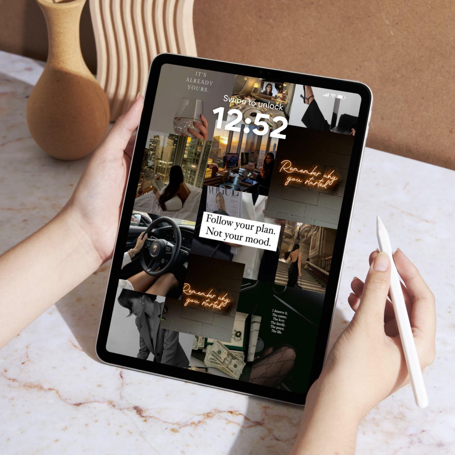 Manifest Wealth and Success in 2025 Digital Wallpaper Tablet Lock ...
