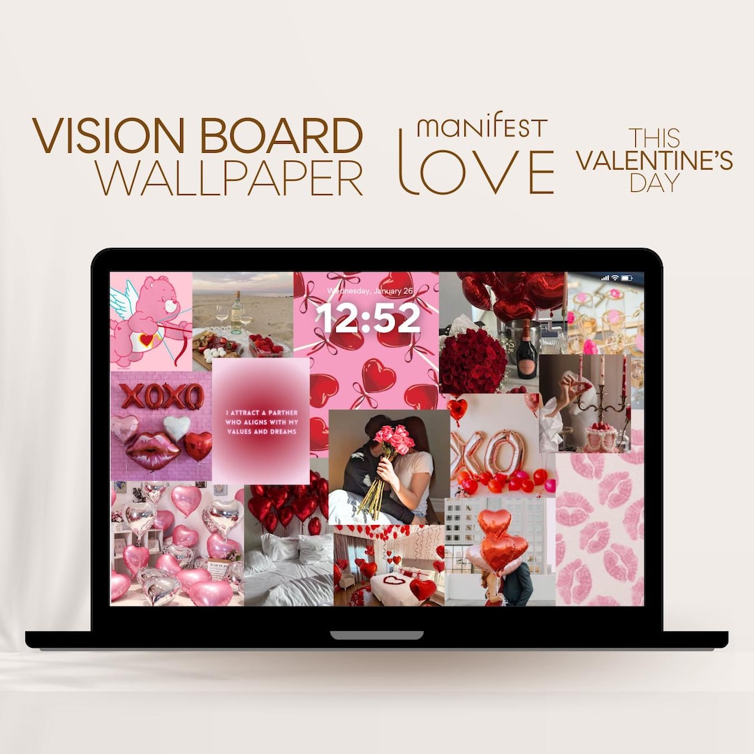 Manifest Love | Relationship Wallpaper | Desktop Collage Wallpaper ...