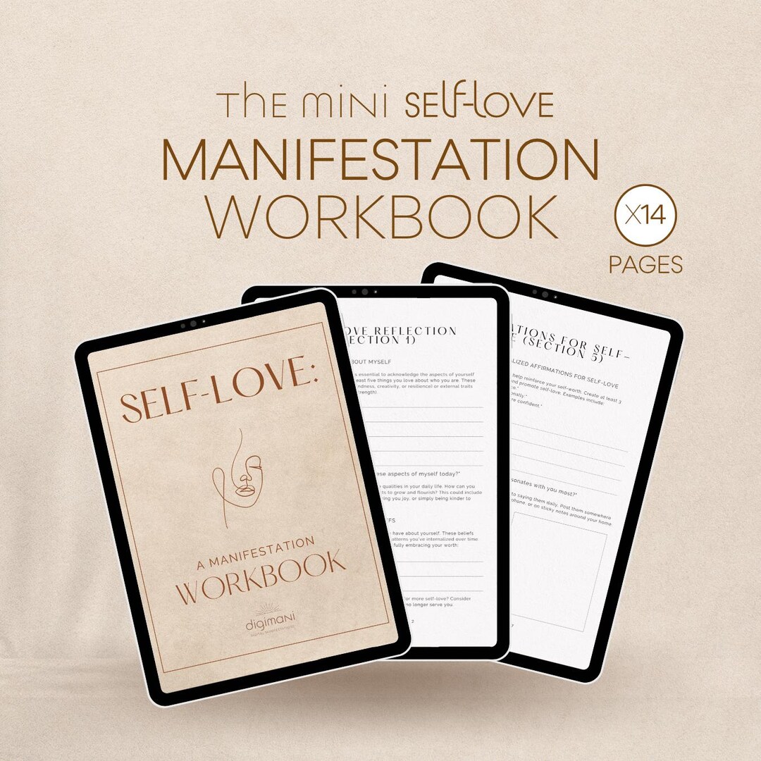 Self-love Workbook | Printable Self Growth PDF | Digital Aesthetic ...