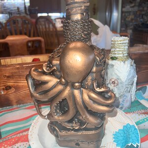 Jack Daniels Bottle Art LAMP Steam Punk Decor, Steam Punk Bottle Art ...