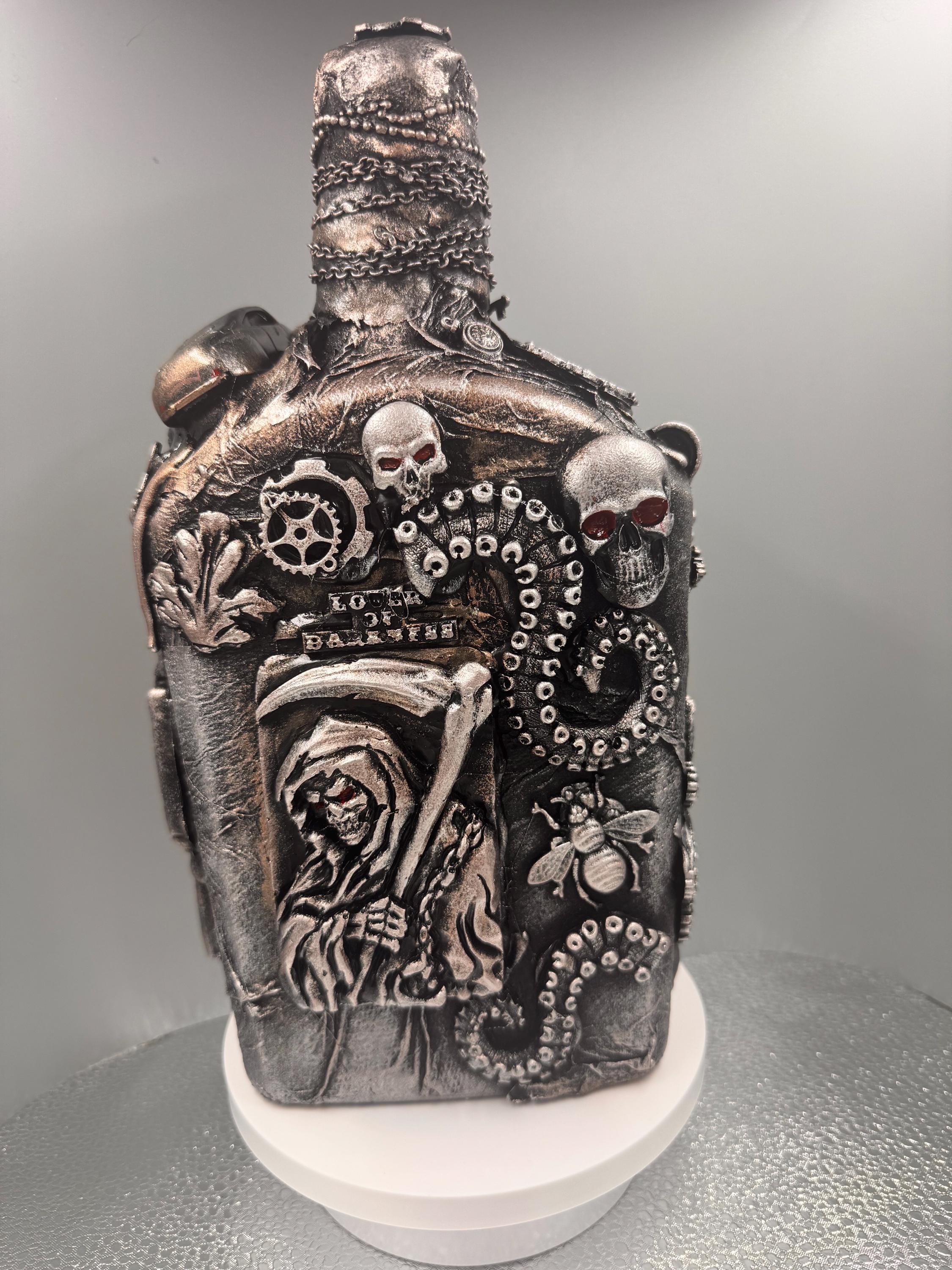 Jack Daniels Gentleman Jack Bottle Art, Steam Punk Decor, Steam Punk ...