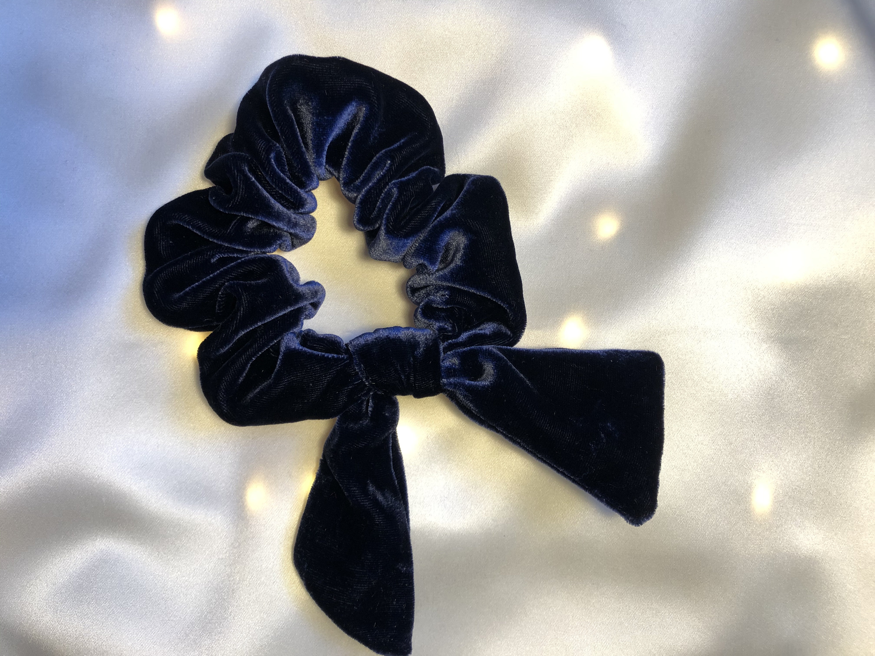 Handmade blue sparkle star scrunchie | Etsy