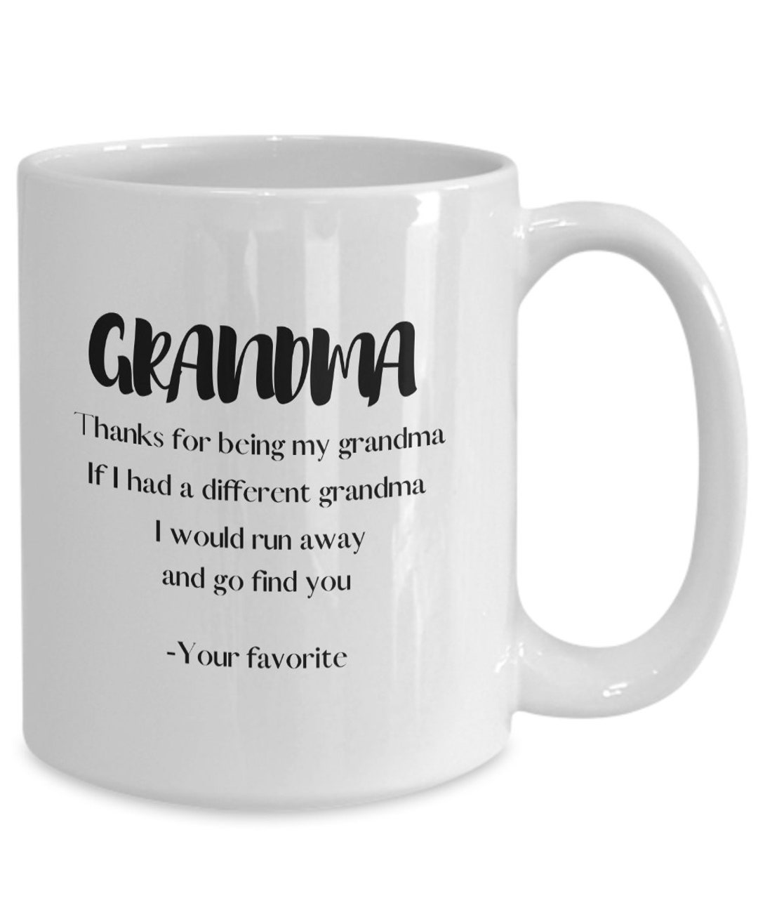 Taza de la abuela Gracias por ser mi abuela si tuviera una abuela ...