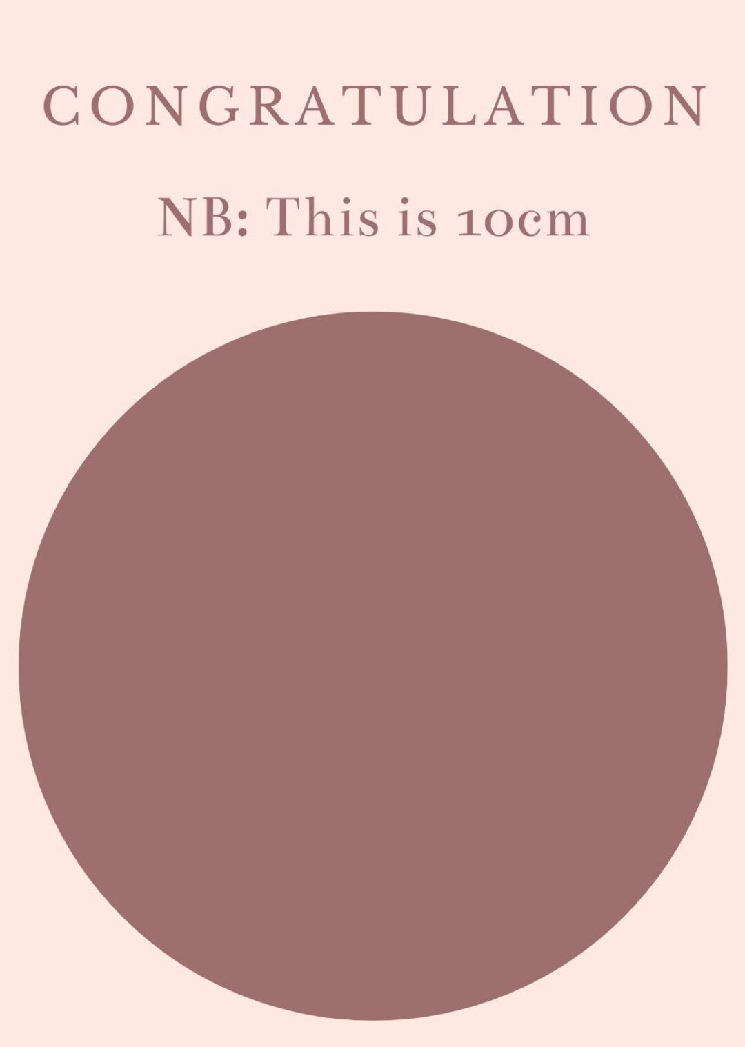 Congratulation NB: This is 10cm - Etsy