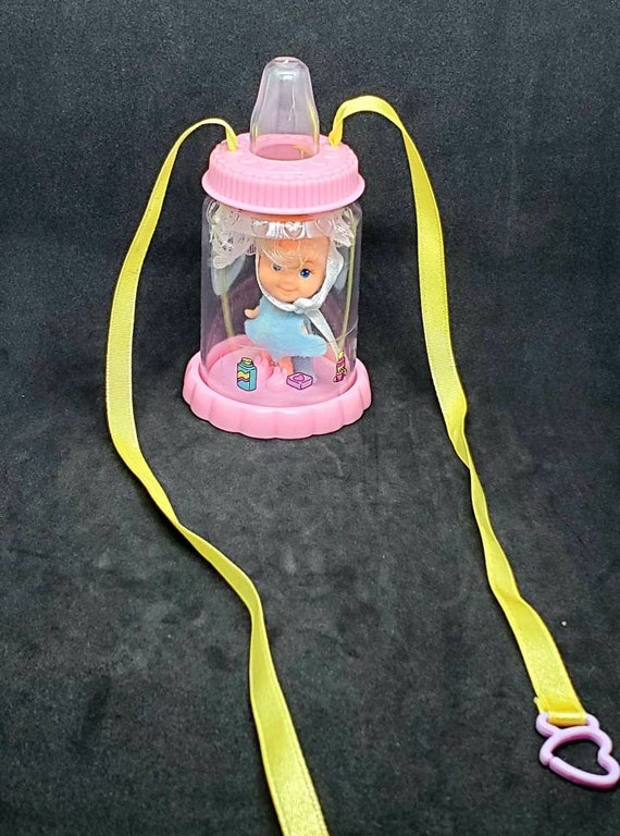 Vintage Little Kiddles Bottle Babies Pink Bottle Blue Dress | Etsy