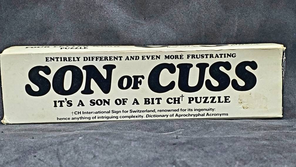 Vintage son of Cuss Game Four Letter Word Puzzle - Etsy Australia