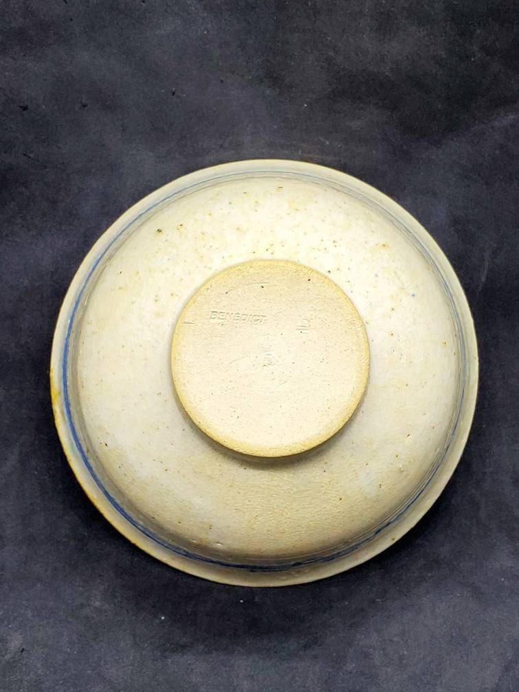 Vintage Benedict Pottery Pedestal Bowls Set of 2 Handmade - Etsy