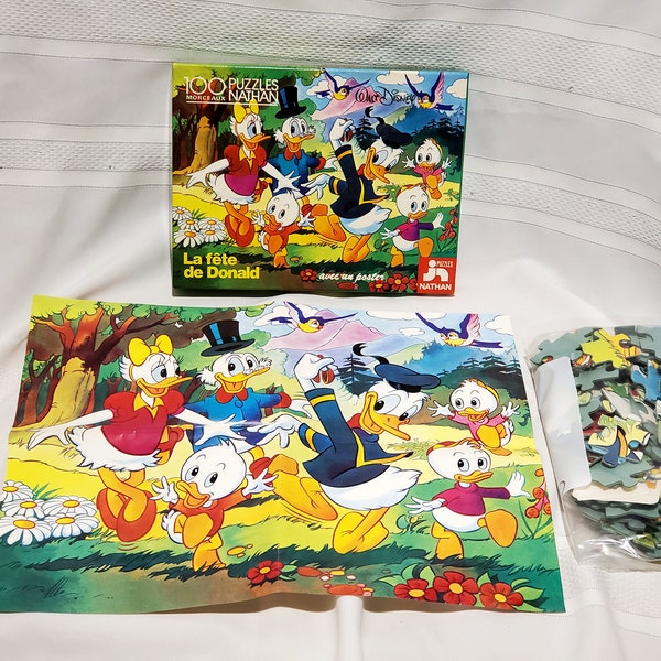 Vintage Donald Duck Poster - Etsy