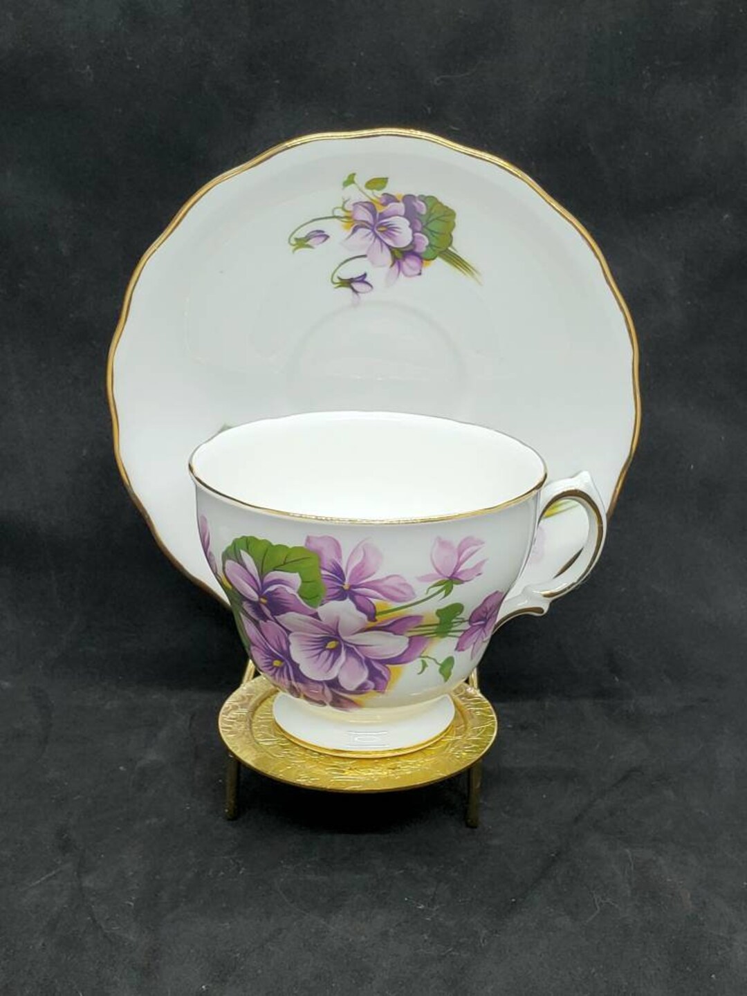 Vintage Royal Vale Tecup Und Unterteller Set Bone China Made in England ...