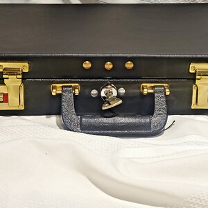 NOS Vintage Briefcase With Abloy Combination Lock 2 Keys Black Handle ...