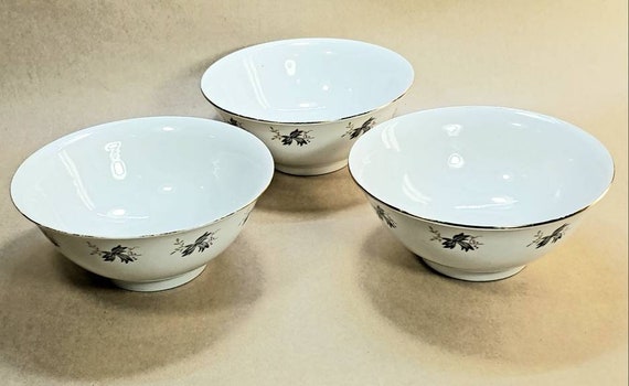 Vintage China Bowls Made In China Gold Trim Collectible Set Of | Etsy