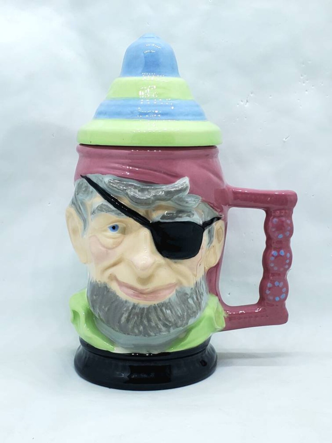 Vintage Toby STYLE Character Jug Tankard Hand Painted Large Beer Stein ...