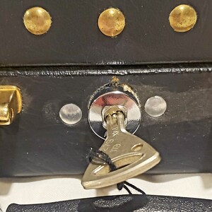 NOS Vintage Briefcase With Abloy Combination Lock 2 Keys Black Handle ...