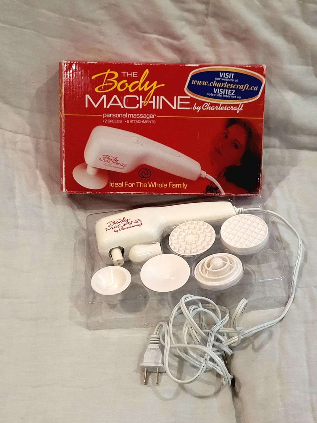 Vintage the Body Machine Massager With 6 Attachments Charlescraft ...