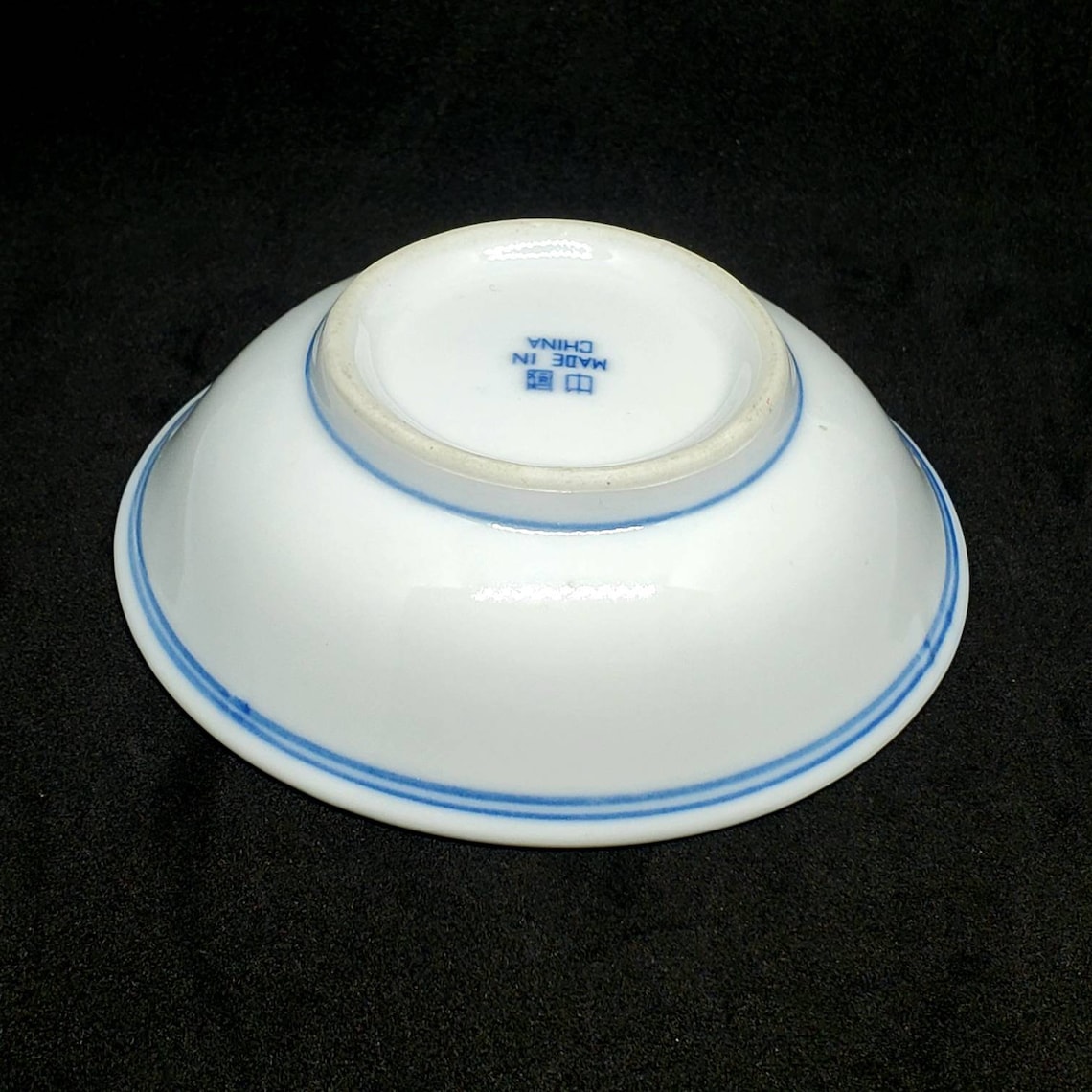 Antique Blue White Porcelain China Small Bowl Floral Vintage - Etsy