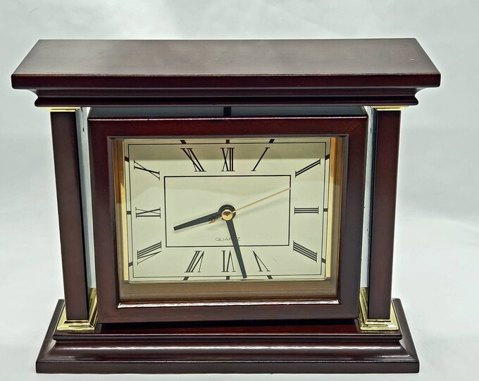 Vintage Bombay Mantle Clock With Picture Frame 072 Z26 Made in Taiwan ...