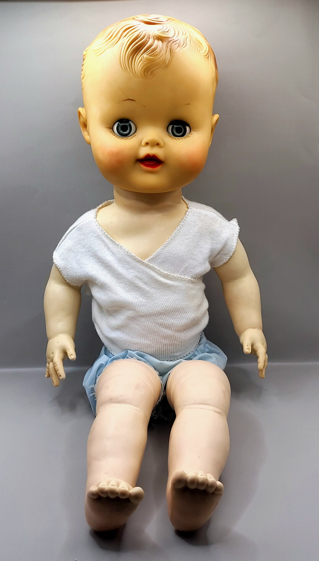 Vintage Reliable Baby Doll 22 Sleepy Eyed 1590 Canada With Clothes Blue ...